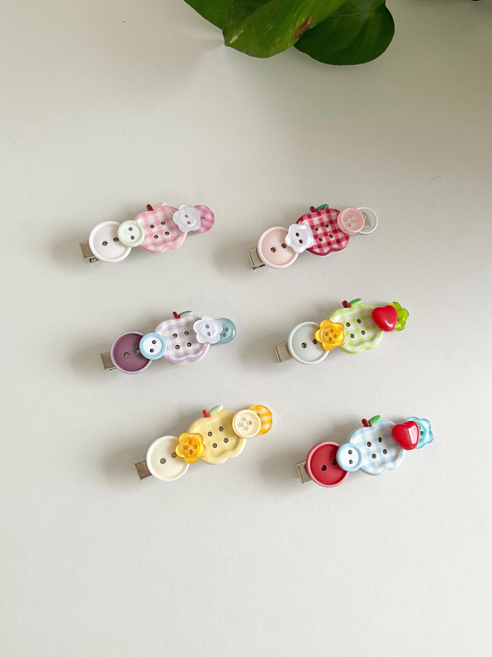 Handmade Pastel Button Hair Clip: Y2K Charm Snap Clip - Etsy