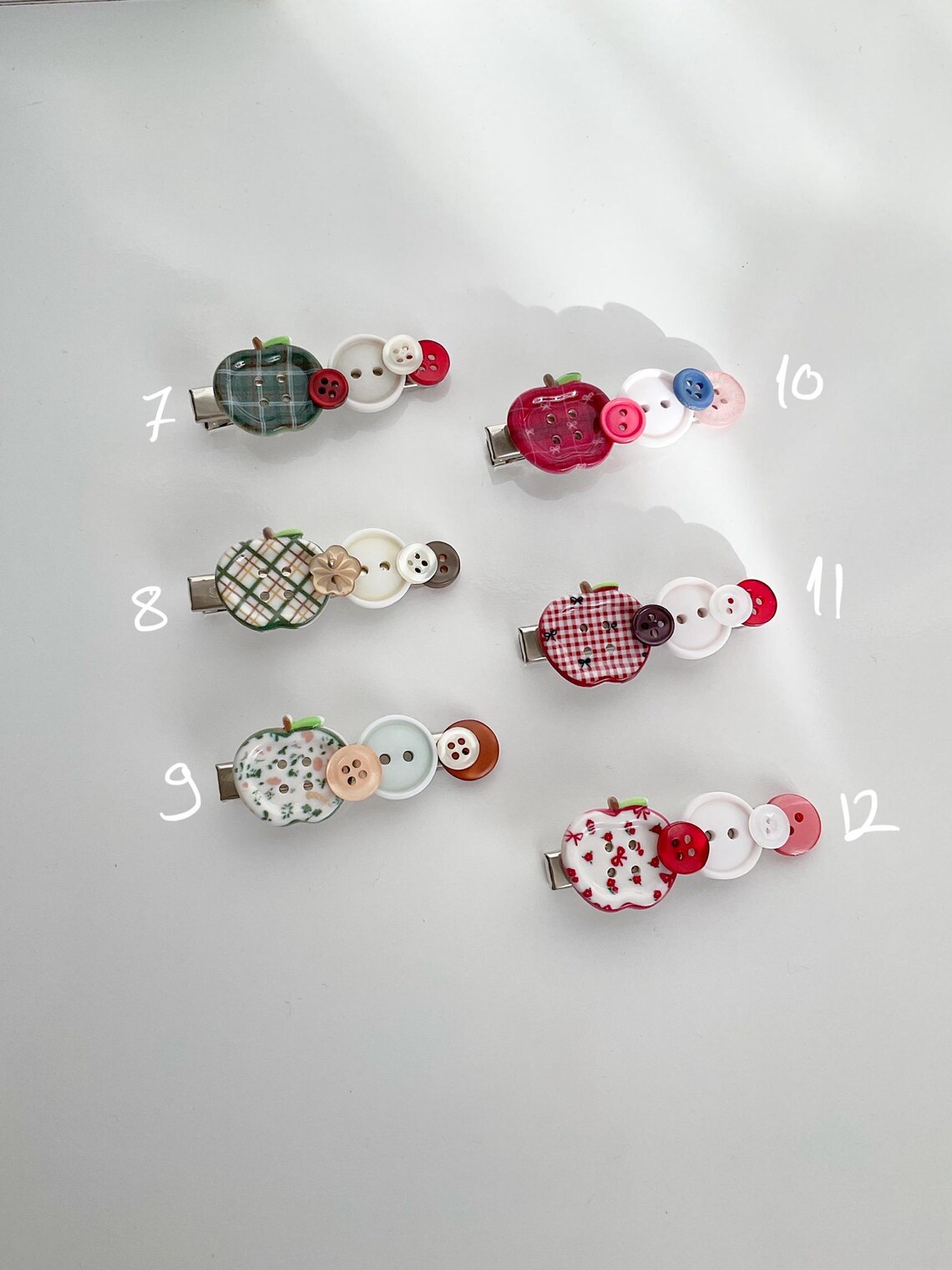 Handmade Pastel Button Hair Clip: Y2K Charm Snap Clip - Etsy