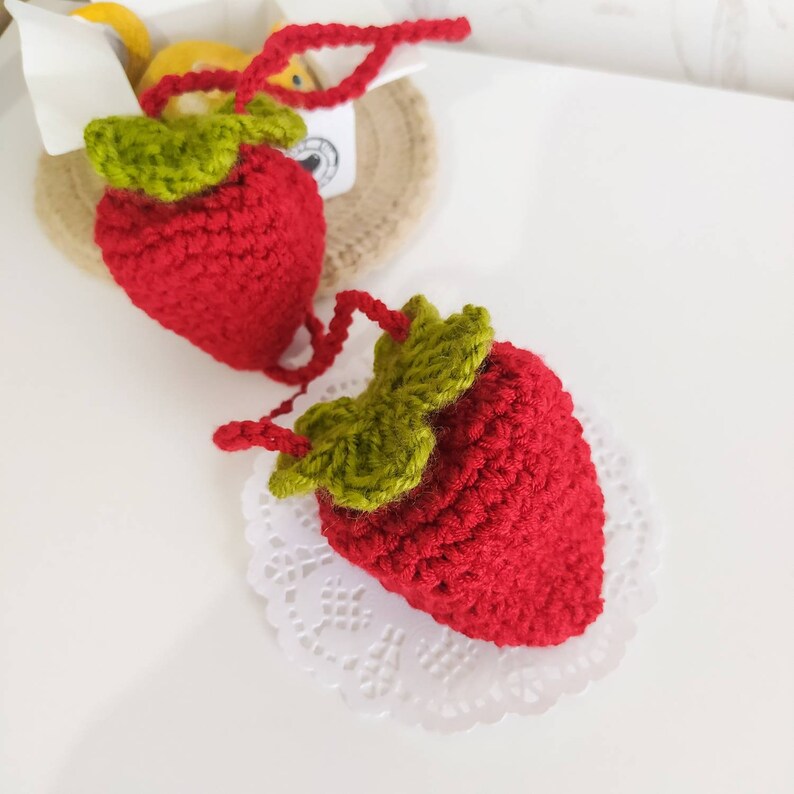 Strawberry Mini Pouch Crochet Pattern - Etsy