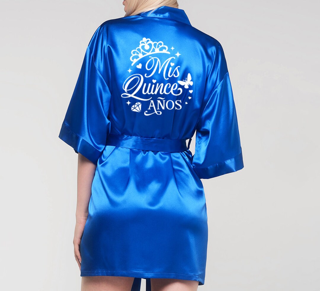 Quinceñera Robe Satin Robe for Quinceñera Bata De Seda Para - Etsy