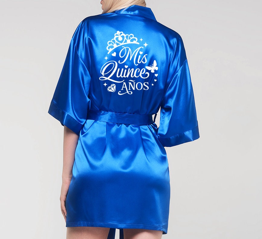 Quinceñera Robe Satin Robe for Quinceñera Bata De Seda Para - Etsy