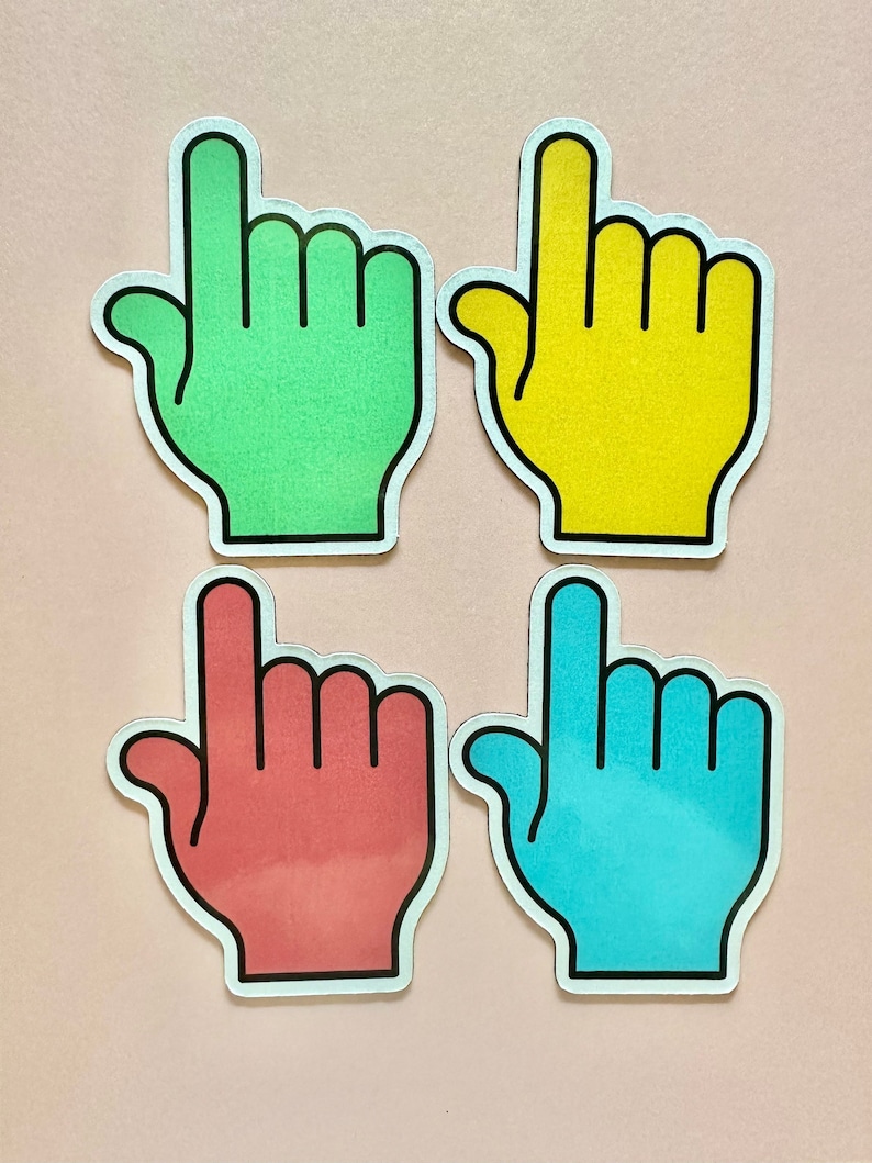 Colorful Pointer Finger Magnets for Teachers - Etsy