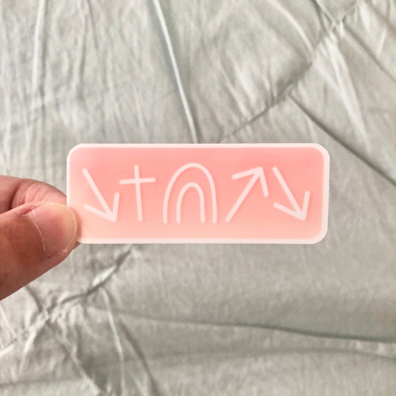 Christian Symbols Sticker (he Came, He Died, He Was Buried, He Rose, He ...