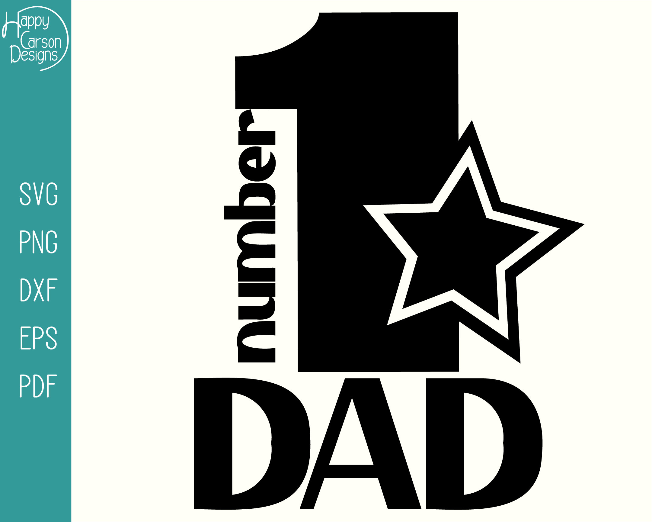 Number 1 Dad SVG - Father's Day - Number One Dad - Cut File - T-shirt ...