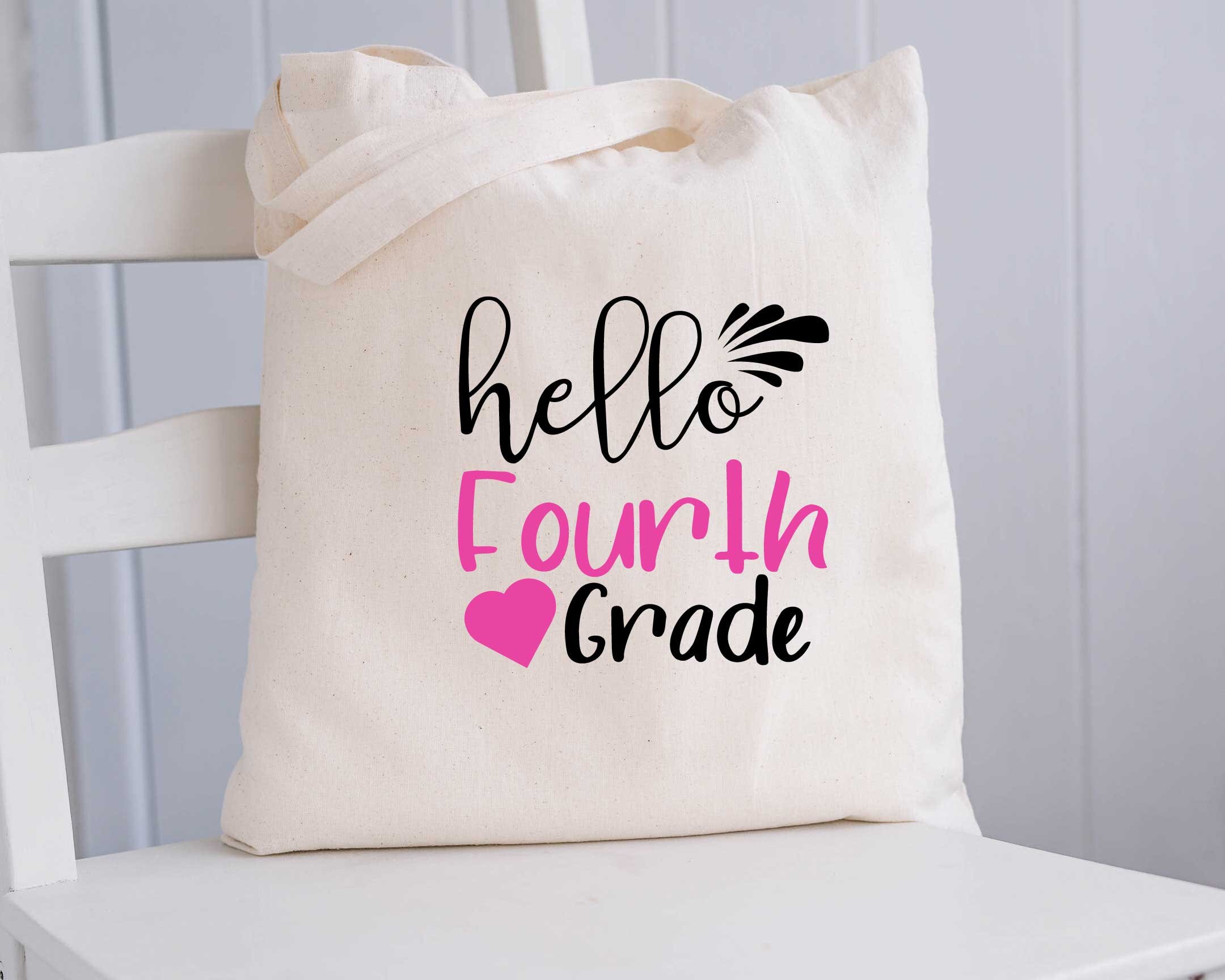 Hello Fourth Grade SVG - Hello Grades SVG - Back to School Svg - Fourth ...