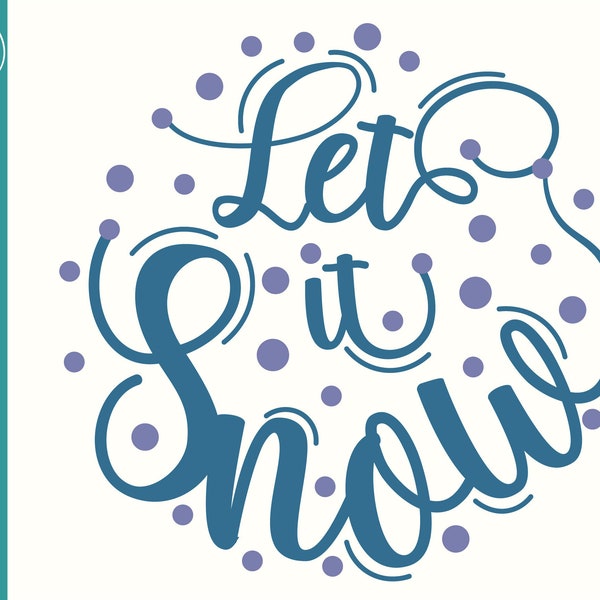 Falling Snow Svg - Etsy