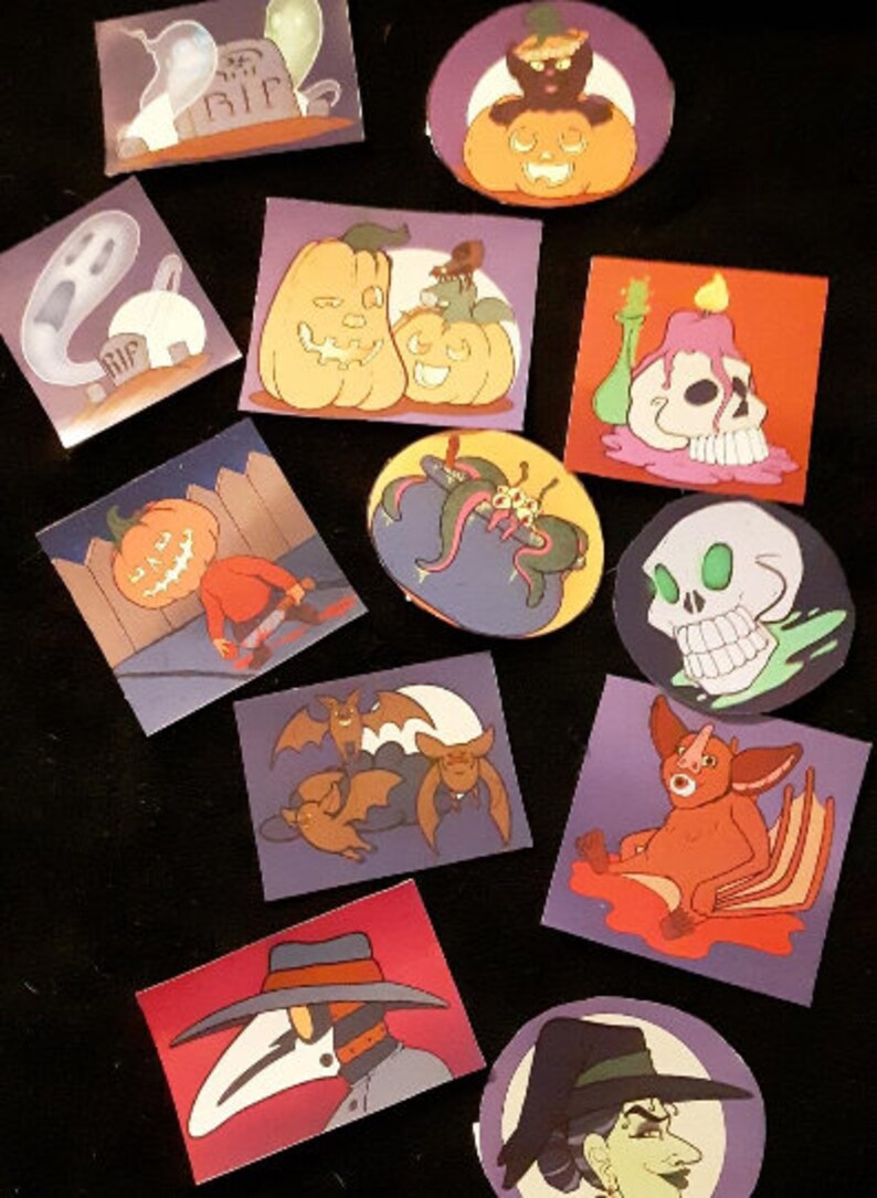 Holiday Horrors Sticker Bundle - Etsy