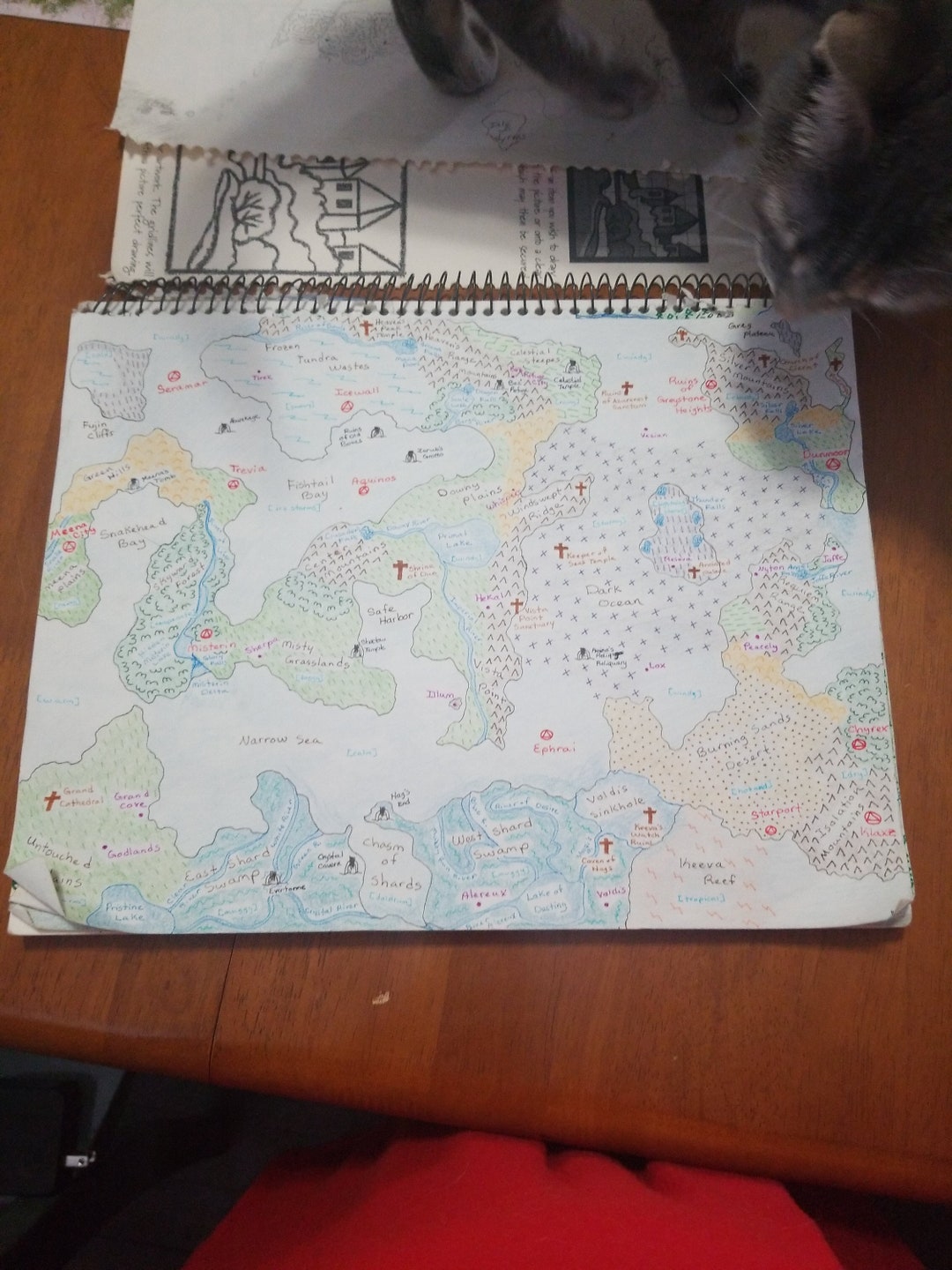 Fantasy World Continent Map - Etsy