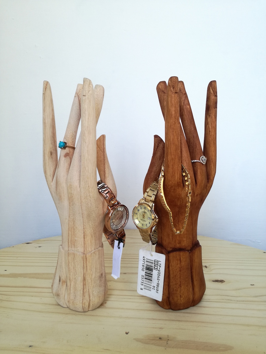 Jempinis Wood Hand Jewelry Display: Ring & Watch Holder - Etsy