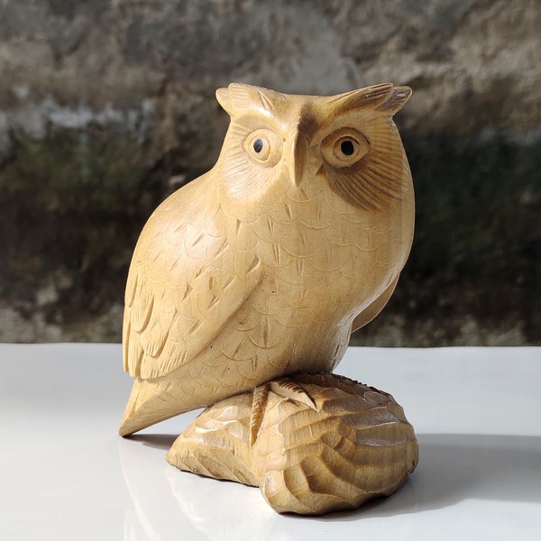 Wooden Owl - Etsy