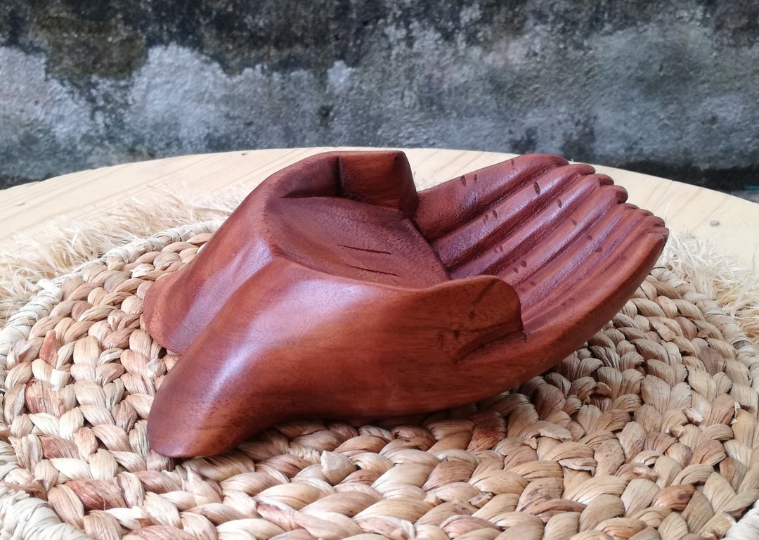 Wooden Hand Bowl - Etsy
