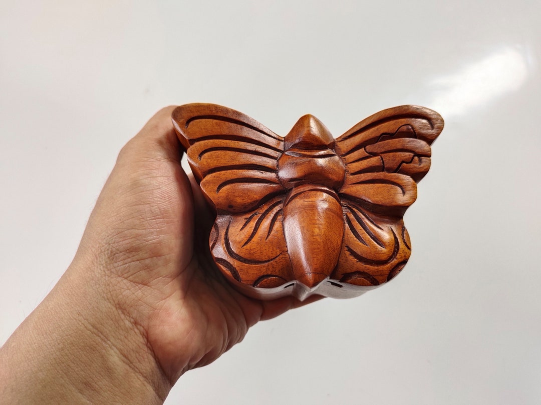 Wooden Magic Jewelry Box – Puzzle Box Butterfly - Etsy