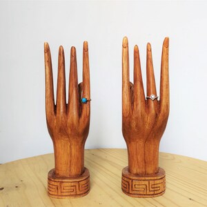 Ring Display - Hand Jewelry Display, Wood Display, Ring Stand Holder ...