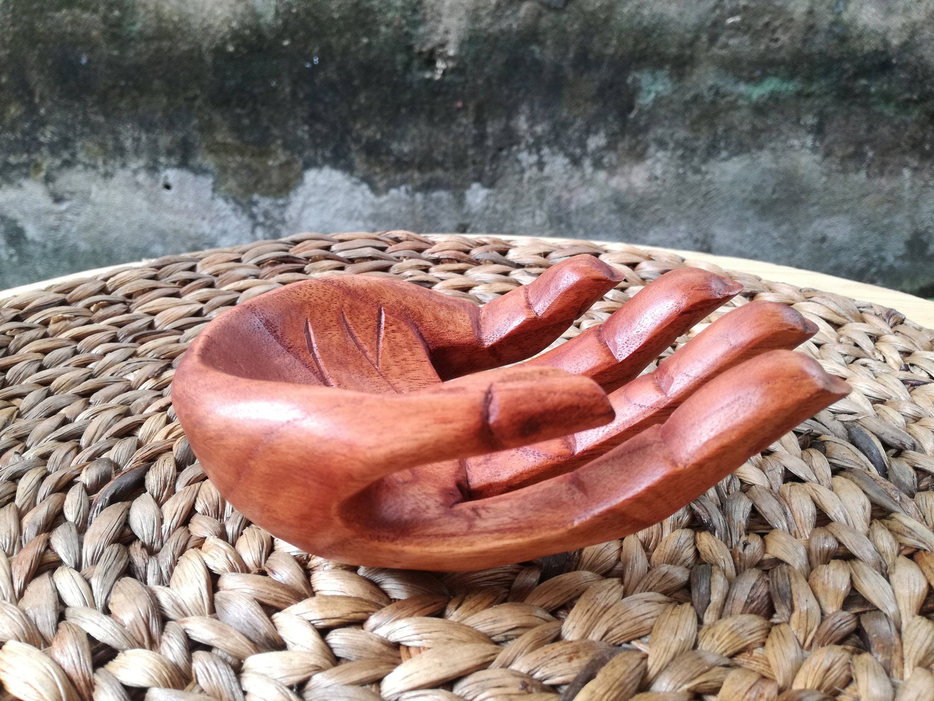 Signed Handcarved Wood Hand Sculpture From Suar Wood - Etsy