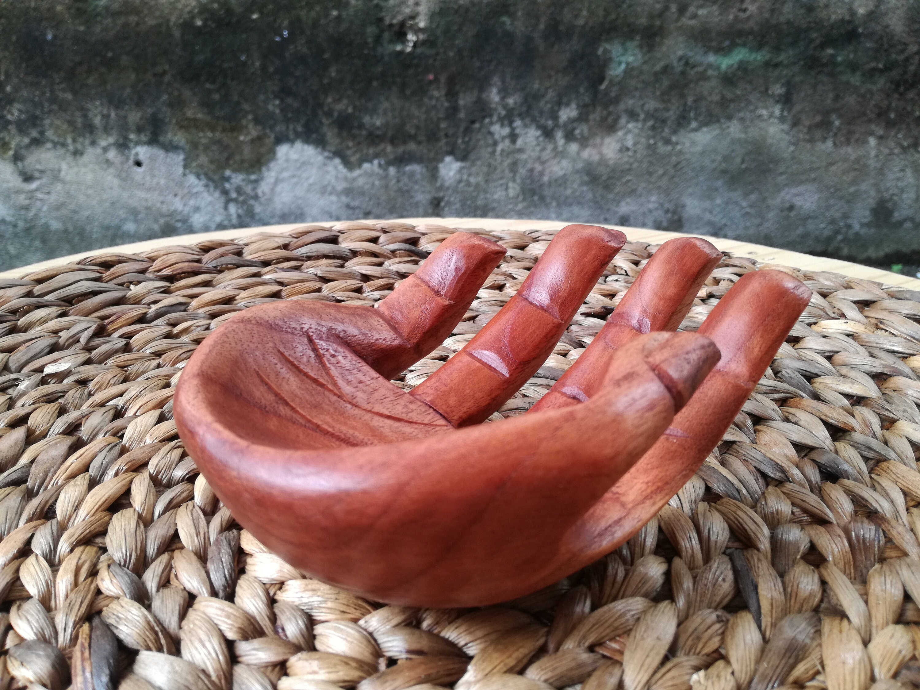 Signed Handcarved Wood Hand Sculpture From Suar Wood - Etsy Canada