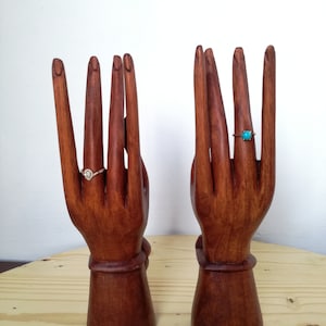 Floral Hands Jewelry Display, Wooden Display, Ring Holder, Vintage ...
