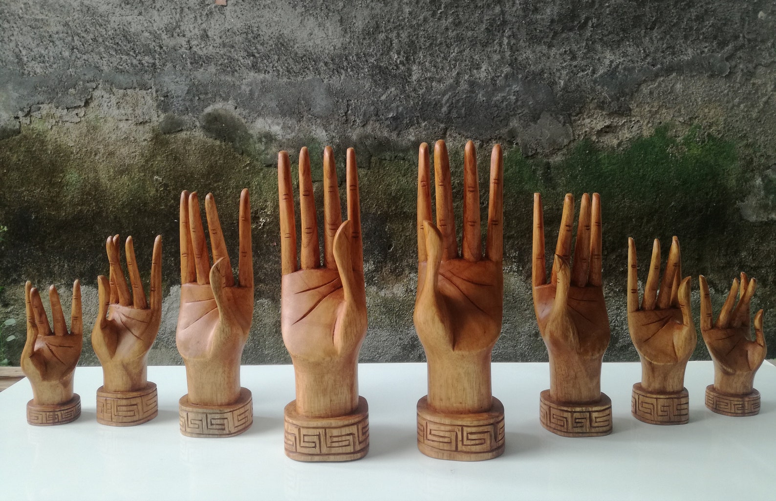 Ring Display Hand Jewelry Display Wood Display Ring Stand - Etsy