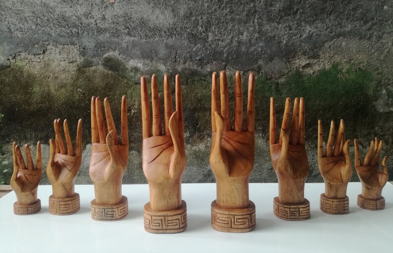 Ring Display Hand Jewelry Display Wood Display Ring Stand | Etsy