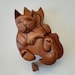 Wooden Magic Jewelrybox Puzzle Box Playing Cat - Etsy