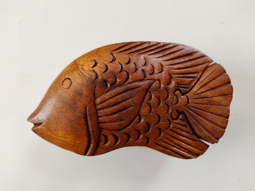 Wooden Magic Jewelry Box – Puzzle Box Fish - Etsy