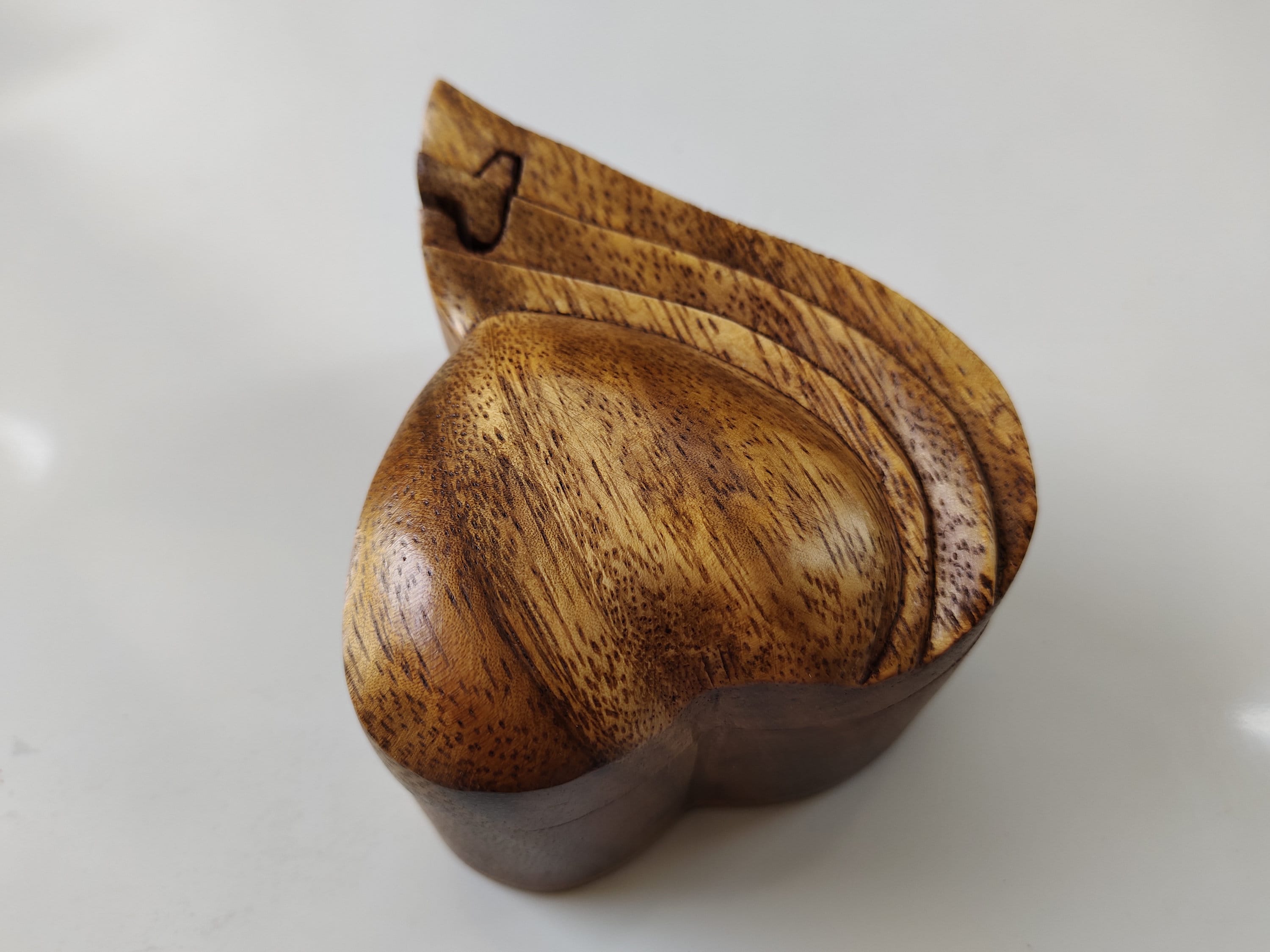 Heart-shaped Wood Puzzle Box flying Heart - Etsy