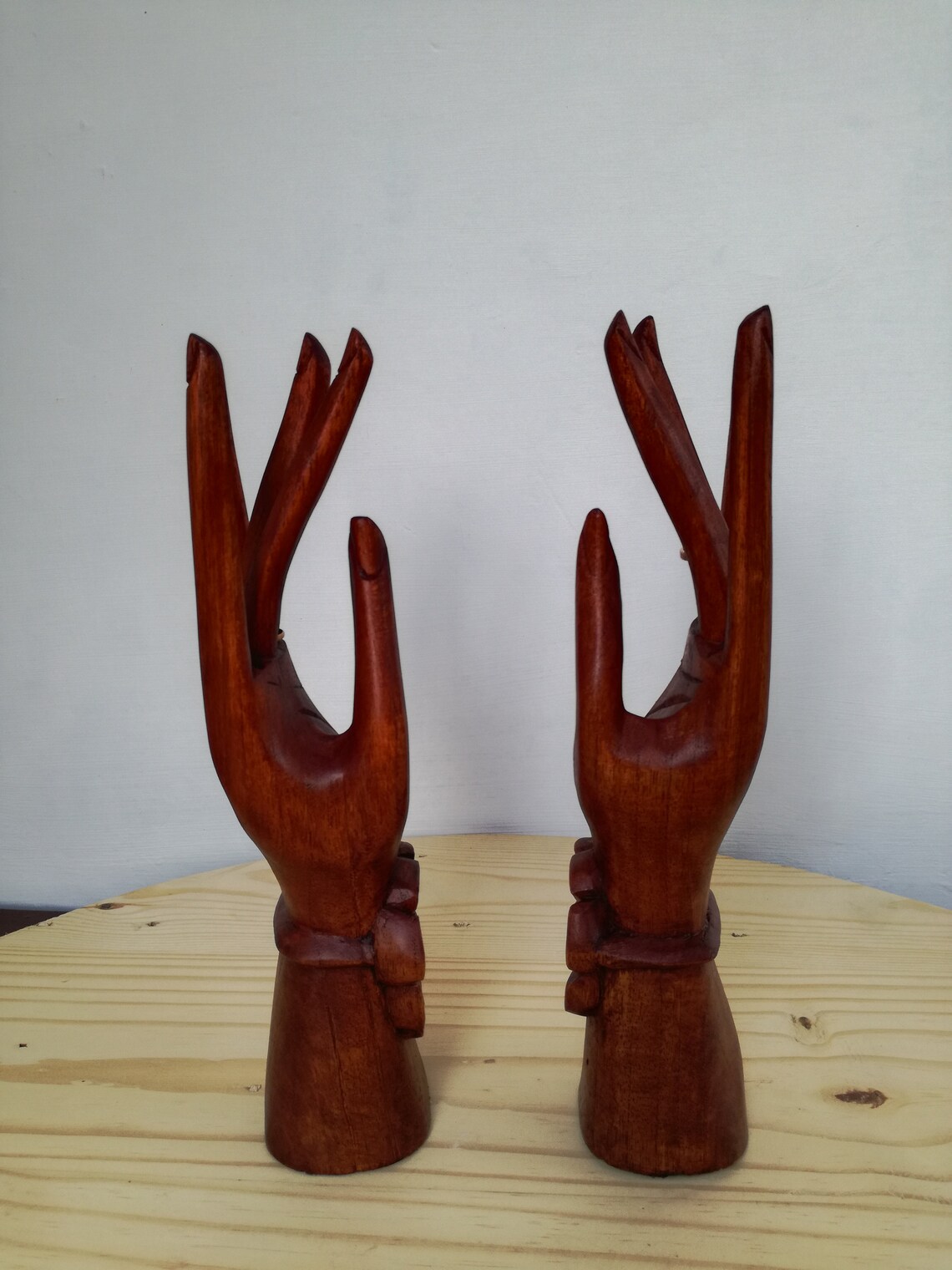 Floral Hands Jewelry Display Wooden Display Ring Holder - Etsy