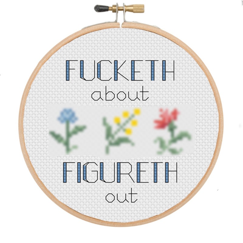 Profane Cross Stitch - Etsy