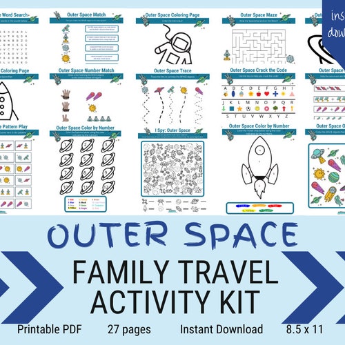 Road Trip Activity Pack Printable Kids Activities Road Trip - Etsy