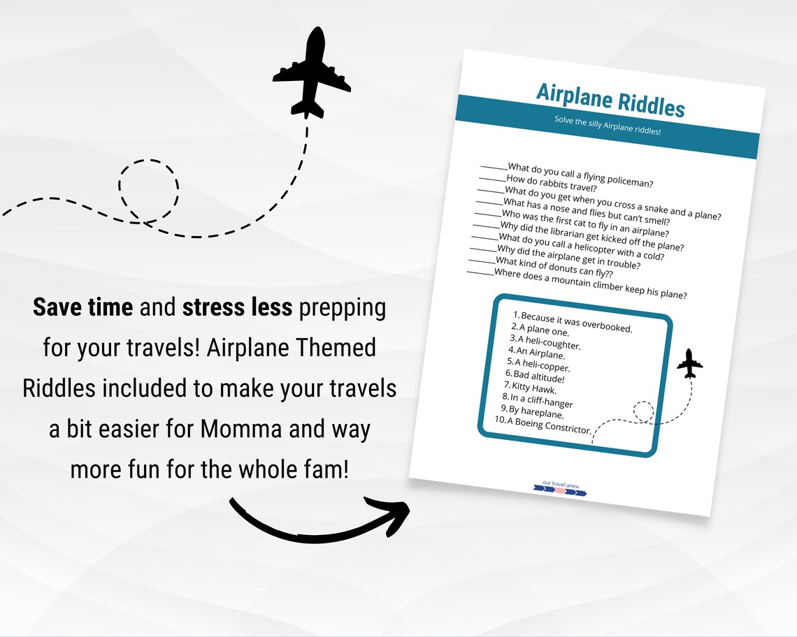 Printable Airplane Activities, Plane Activities for Kids, Travel ...