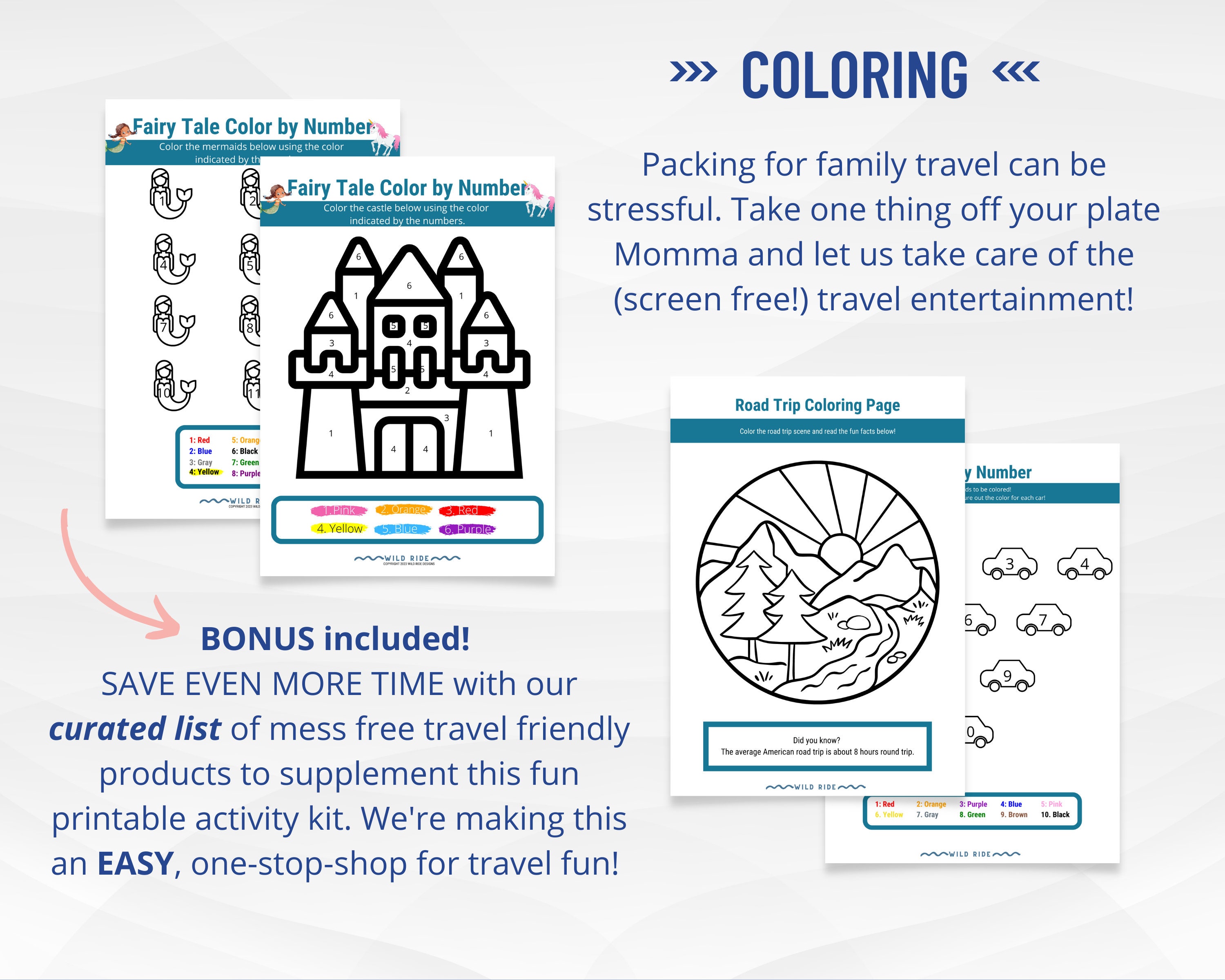 Road Trip Kids Printable, Road Trip Game Download, Road Trip Activity ...