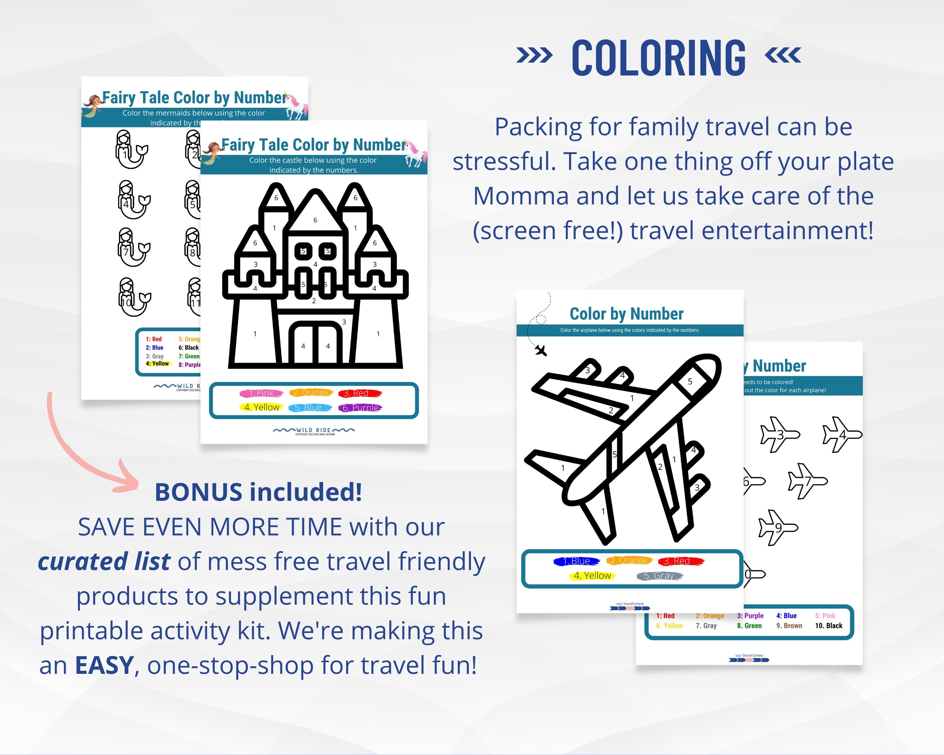 Printable Travel Games, Kids Travel Activity Pack, Travel Games ...