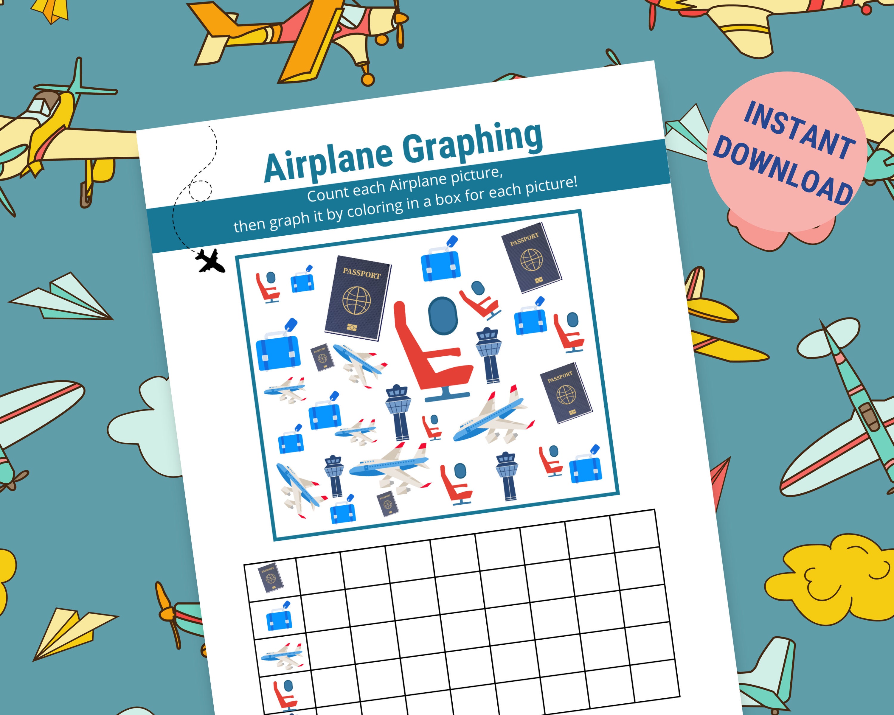 Airplane Activities Printable, Airplane Activities Kids, Printable ...