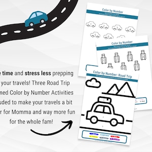 Road Trip Coloring Book, Printable Road Trip Games for Kids, Road Trip ...