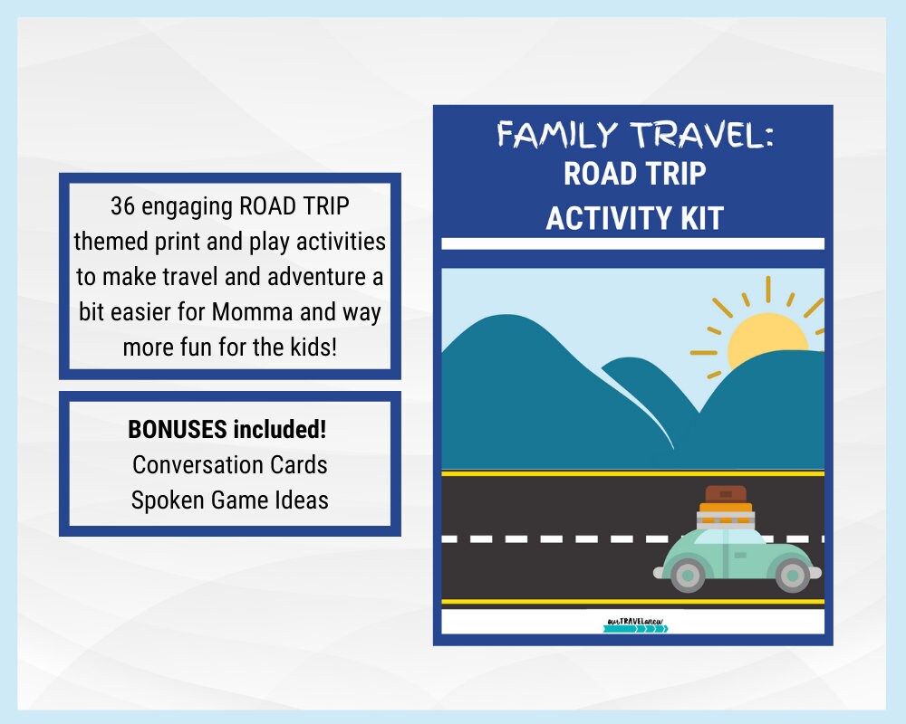 Road Trip Activities for Kids, Road Trip Printable Activities, Travel ...
