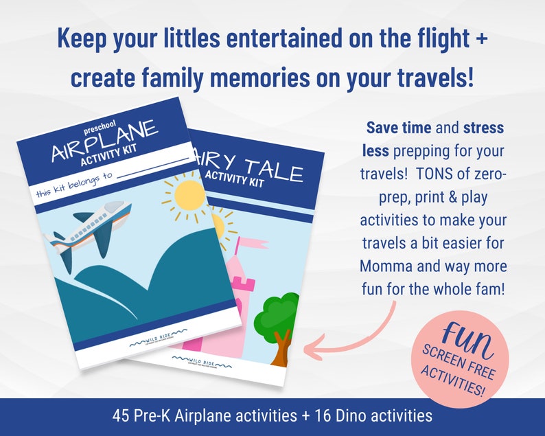 Printable Travel Games Kids Travel Activity Pack Travel - Etsy