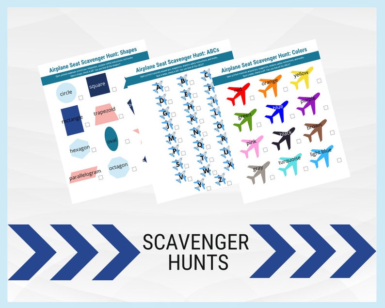 Airplane Activity Book, Airplane Games for Kids, Printable Travel Games ...