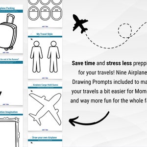 Drawing Prompts for Kids, Printable Airplane Activities, Plane ...