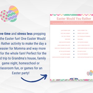 Would You Rather Easter, Printable Easter Game, Easter Activity Sheet ...