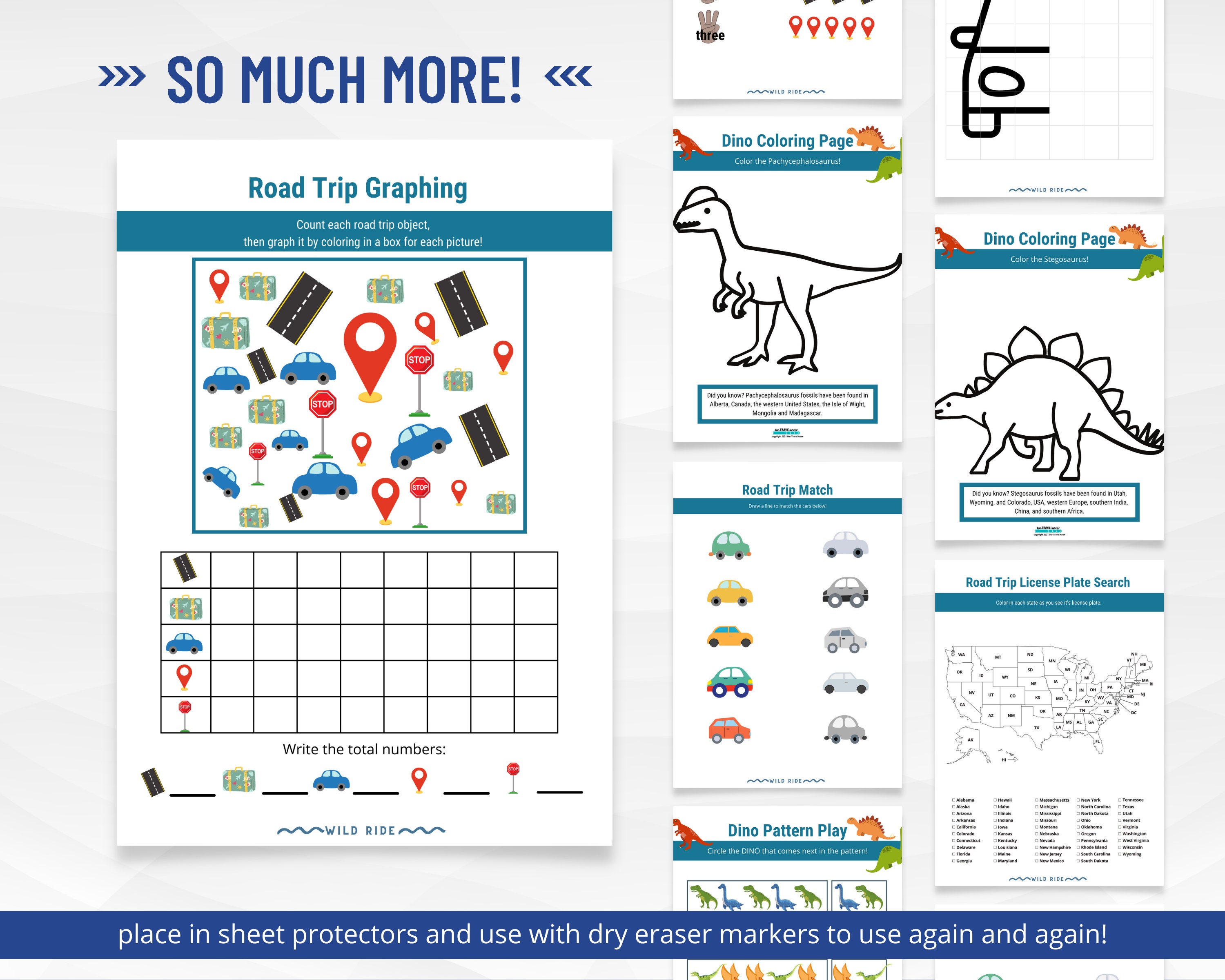 Road Trip Games Bundle, Road Trip Activity Bundle, Road Trip Activity ...