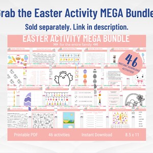 Printable Easter Game, Charades for Kids, Easter Activity Sheet, Easter ...