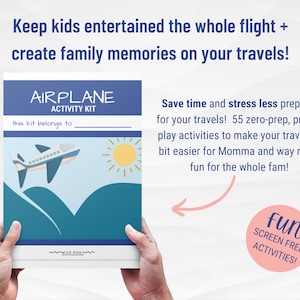 Airplane Activity Book, Airplane Games for Kids, Travel Activities for ...