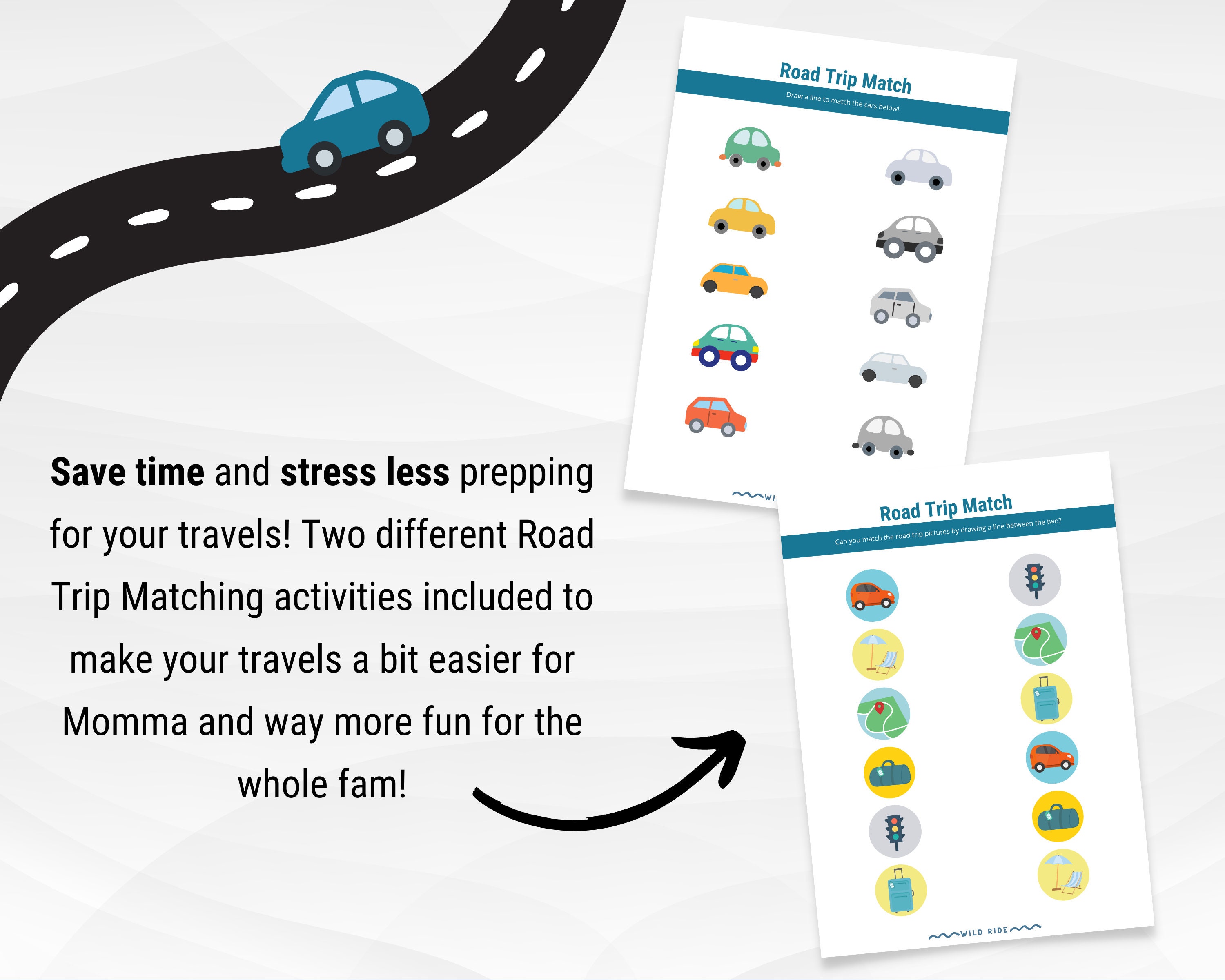 Printable Road Trip Games for Kids, Road Trip Activities for in the Car ...