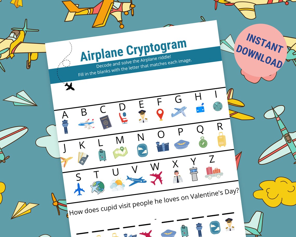 Airplane Activities Printable, Airplane Travel Kids, Travel Games ...