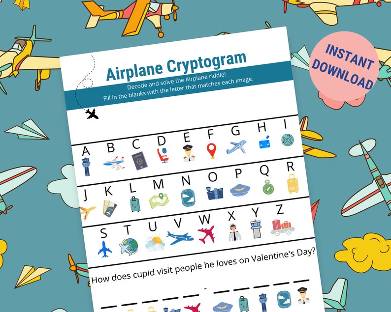 Airplane Activities Printable, Airplane Travel Kids, Travel Games ...
