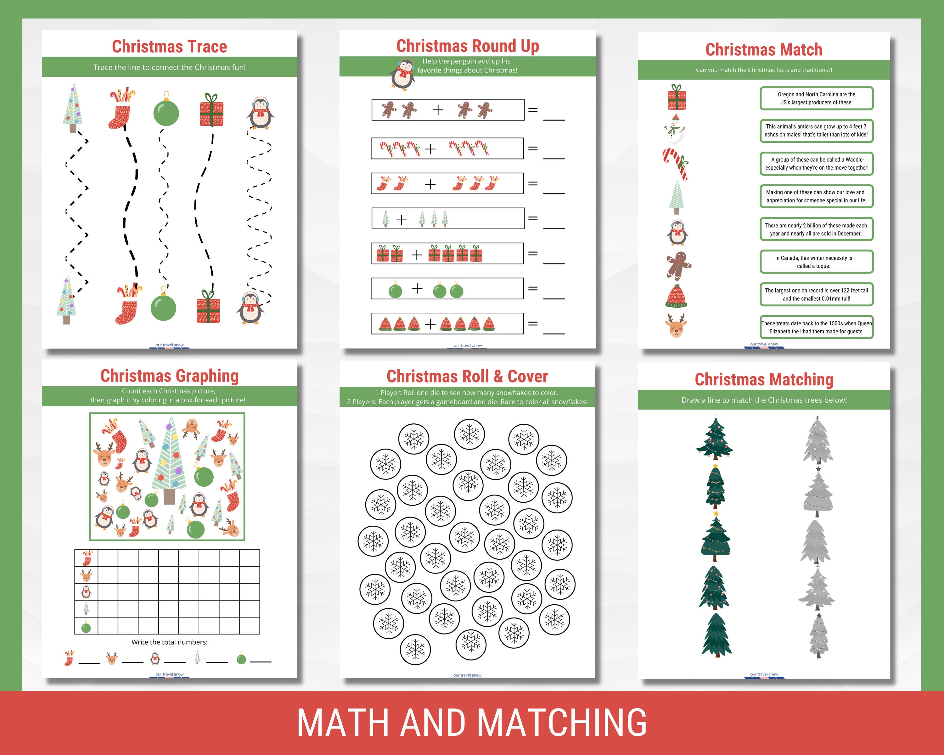 Christmas Game Bundle Printable Christmas Games for Kids, Christmas ...