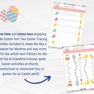 Easter Activity Sheet, Kids Tracing Worksheet, Easter Worksheets ...