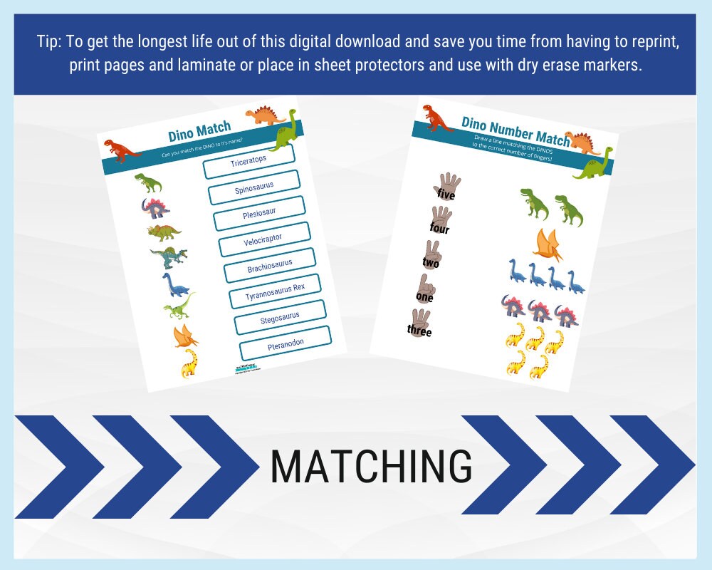 Dinosaur Activity Sheet, Dinosaur Worksheet, Kids Travel Activity Pack ...