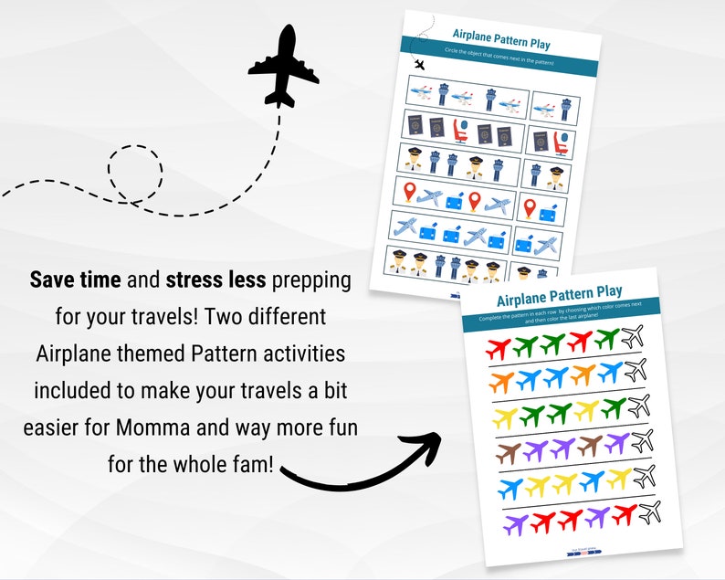 Printable Airplane Activities, Plane Activities for Kids, Travel ...