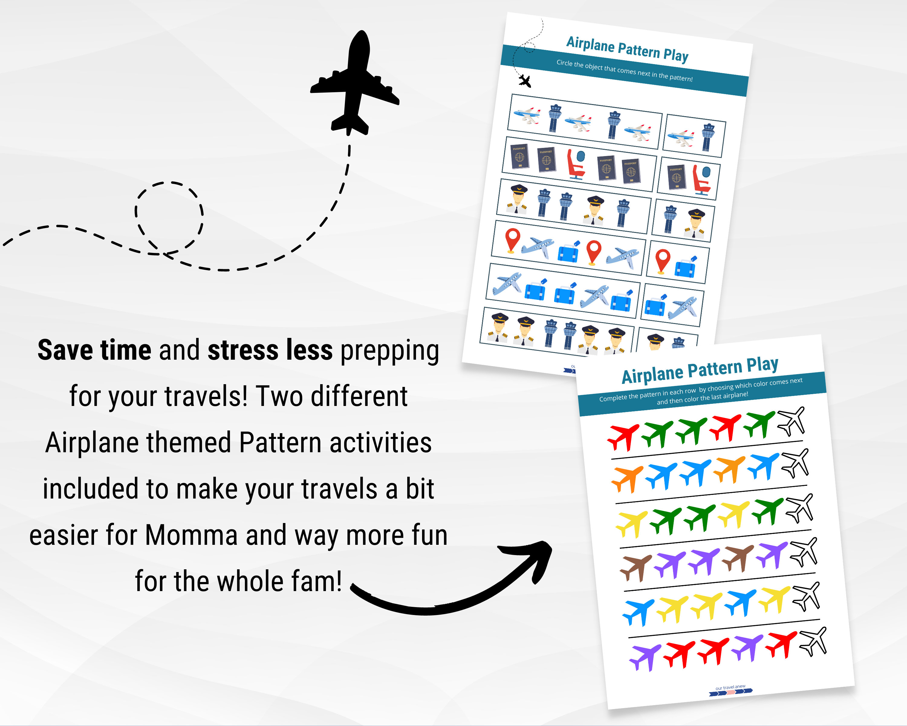 Printable Airplane Activities, Plane Activities for Kids, Travel ...