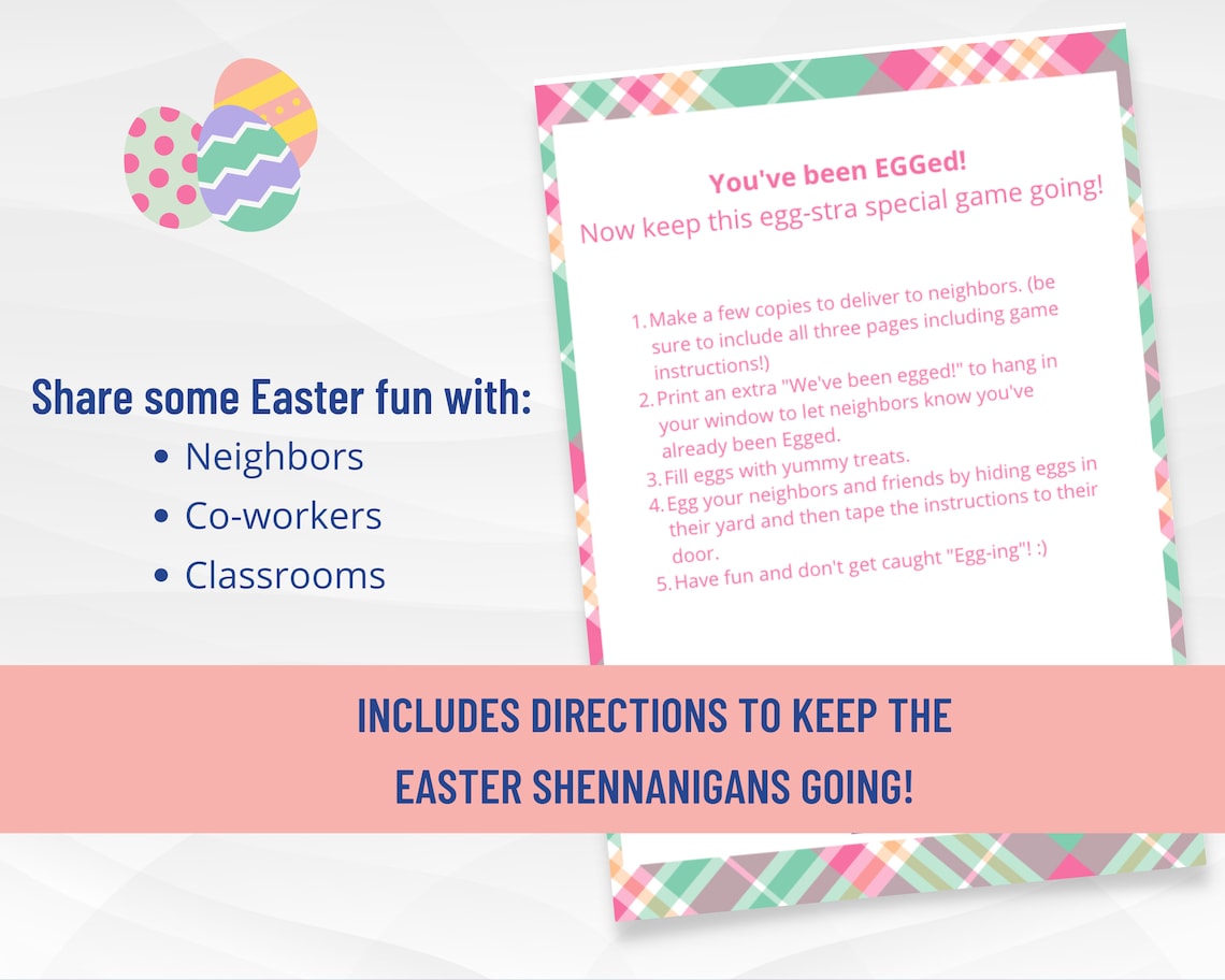 You've Been Egged, Youve Been Egged, Easter Hunt, Easter Egg Hunt ...